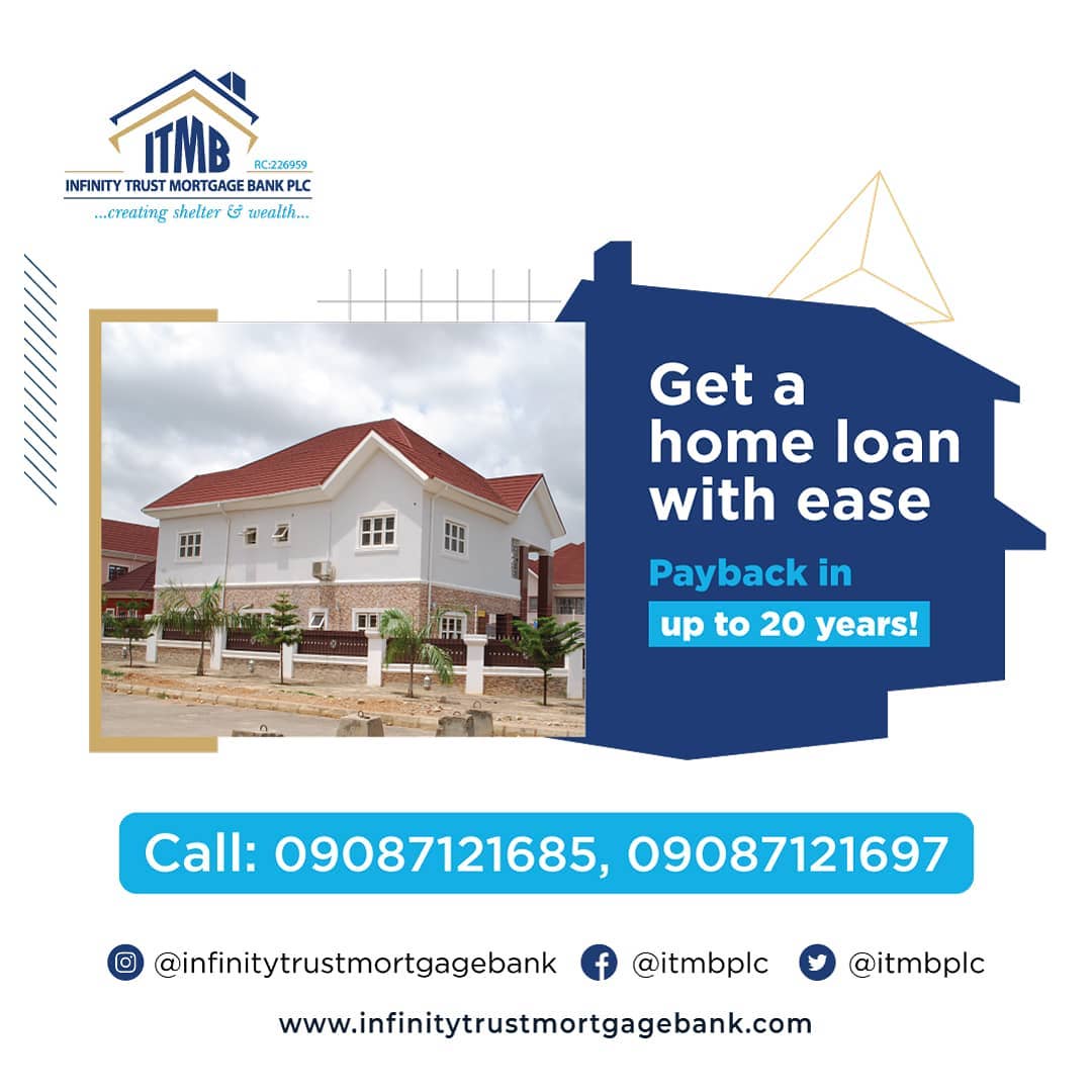 20 years home loan - Infinity Trust Mortgage Bank